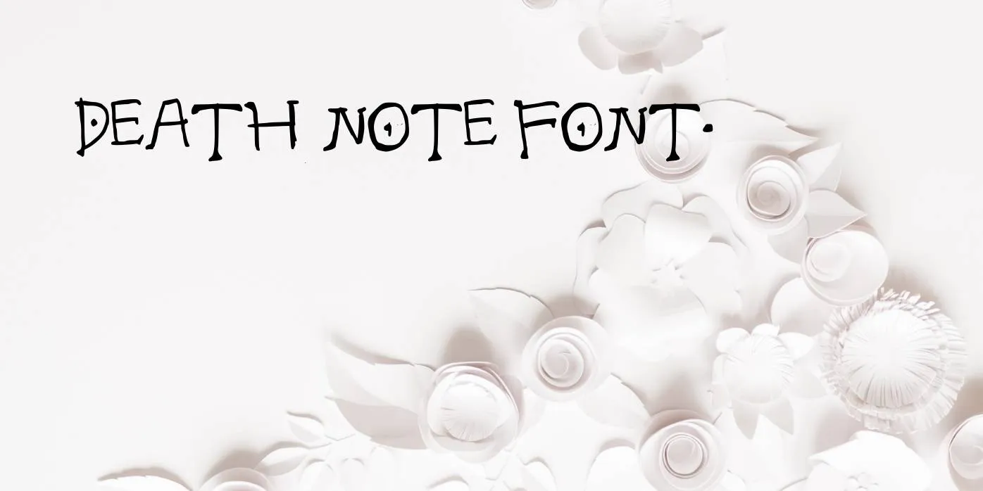 Death Note Font Free Download