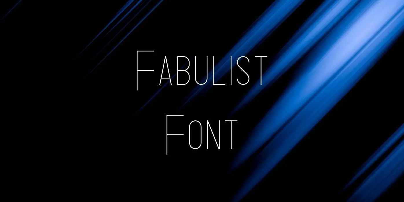 Fabulist Font Free Download