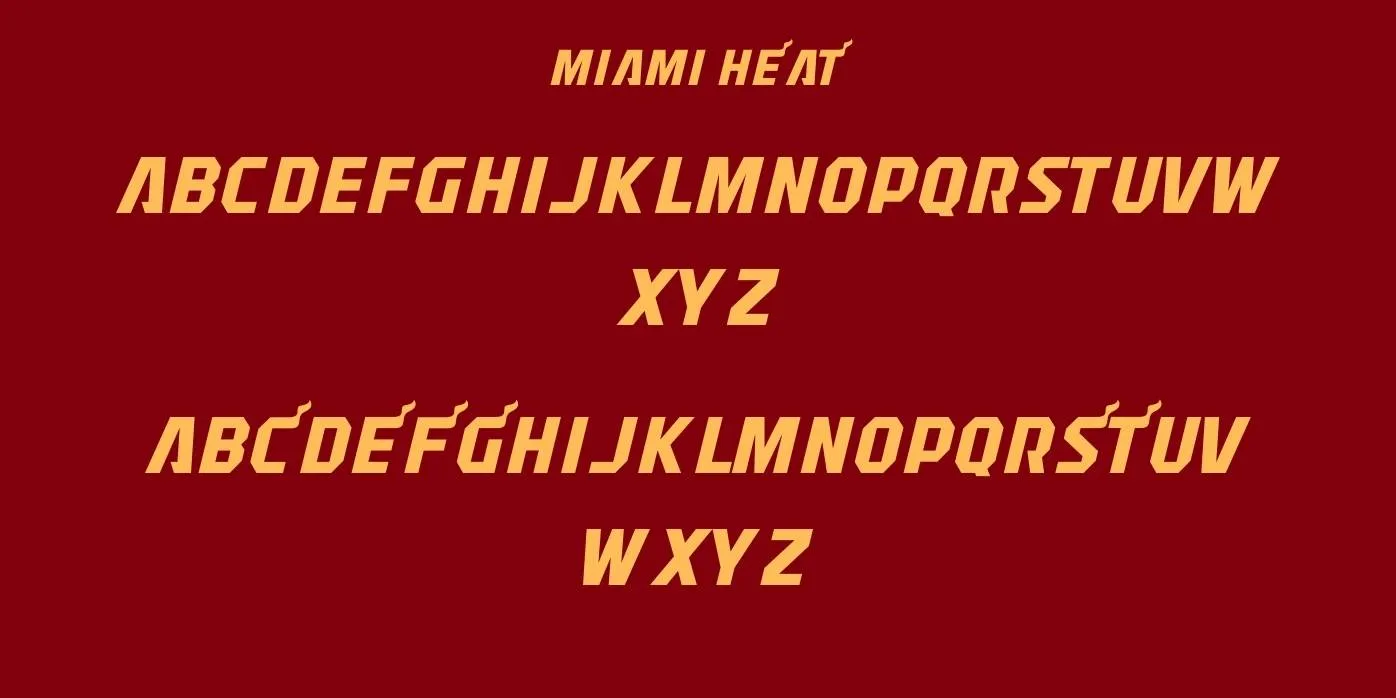 Miami Heat Font Free Download