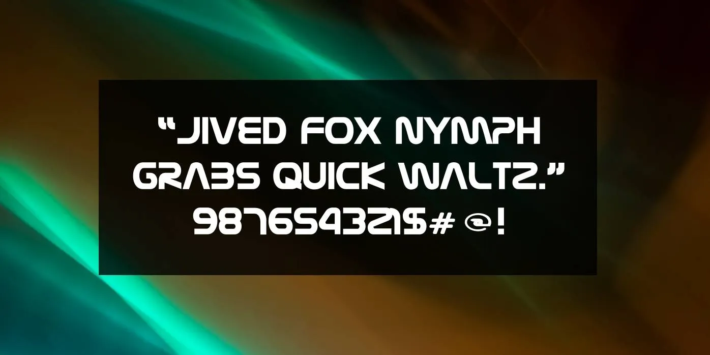 Nasa Font Free Download