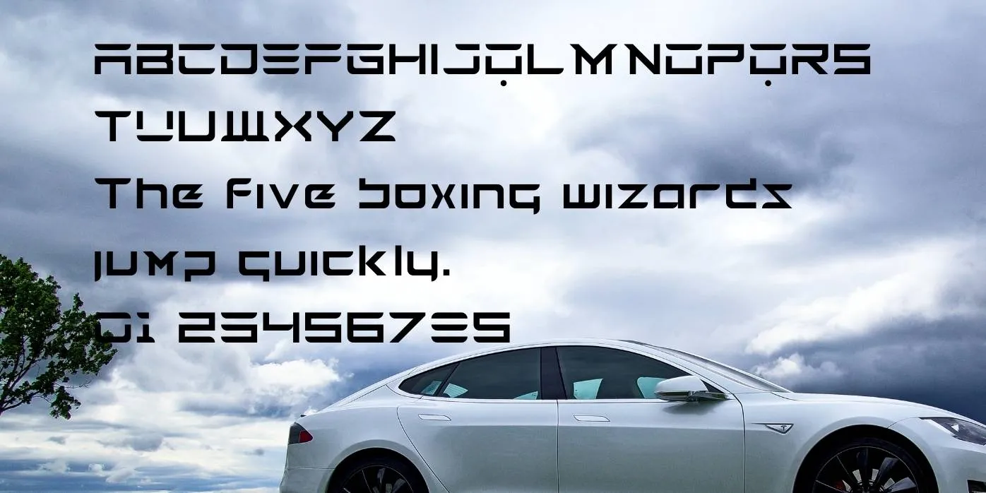 Tesla Font Free Download