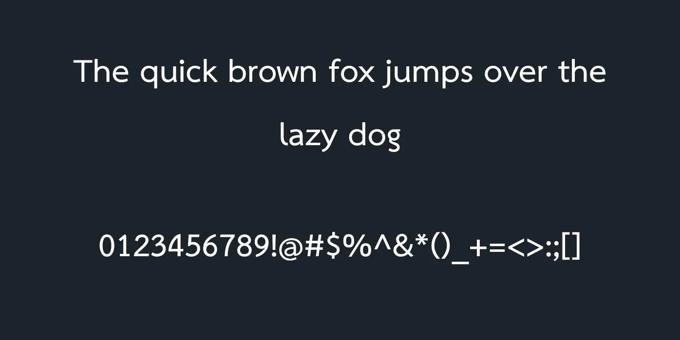 The Sarabun New Font Free Download